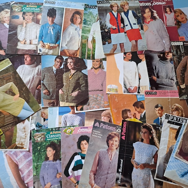 Patons Vintage Patterns - Etsy