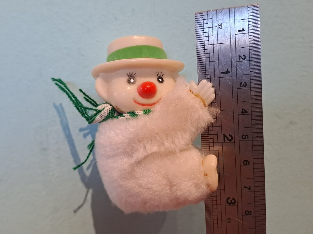 Snowman Bear Gripper Hugger Clip on Clip-on Doll Toy Figure - Rare ...