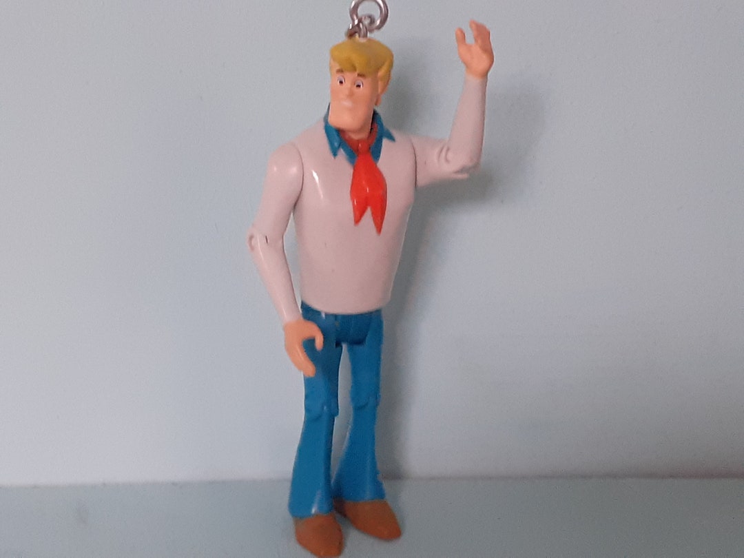 Large Scooby Doo Articulated Fred Zipper Charm, Keyring, Key, Chain ...