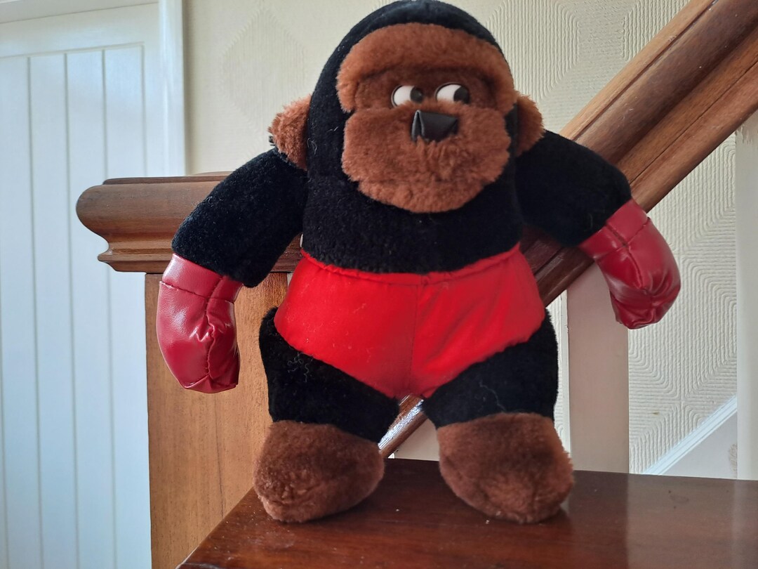 1980s Boxing Gorilla Vintage Teddy Collectors Plush Toy PMS Leigh-on ...