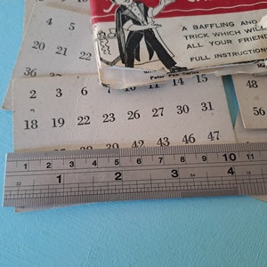 Vintage the Mystery Calculator Card Trick Pack Game. - Etsy