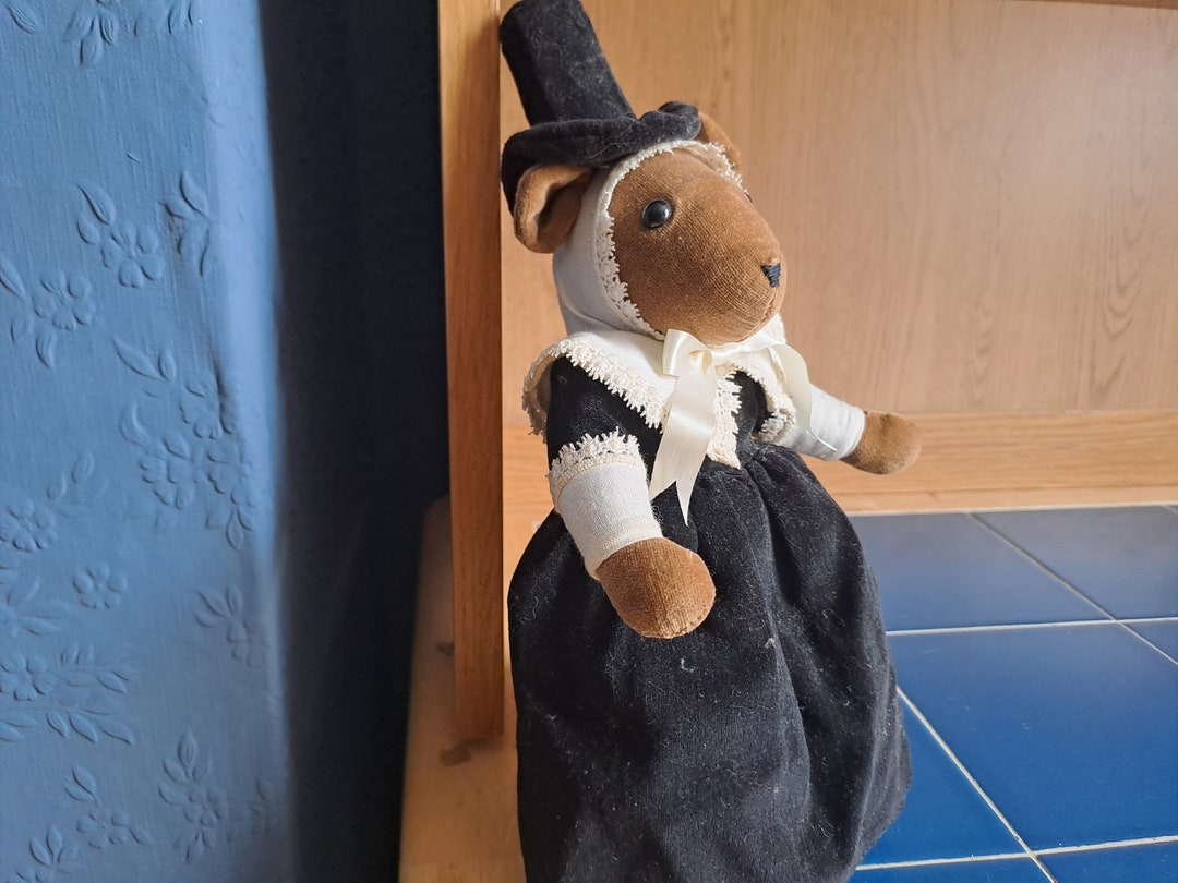 Vintage Thanksgiving / Quaker Rat / Mouse Plush Collectable Decorative ...