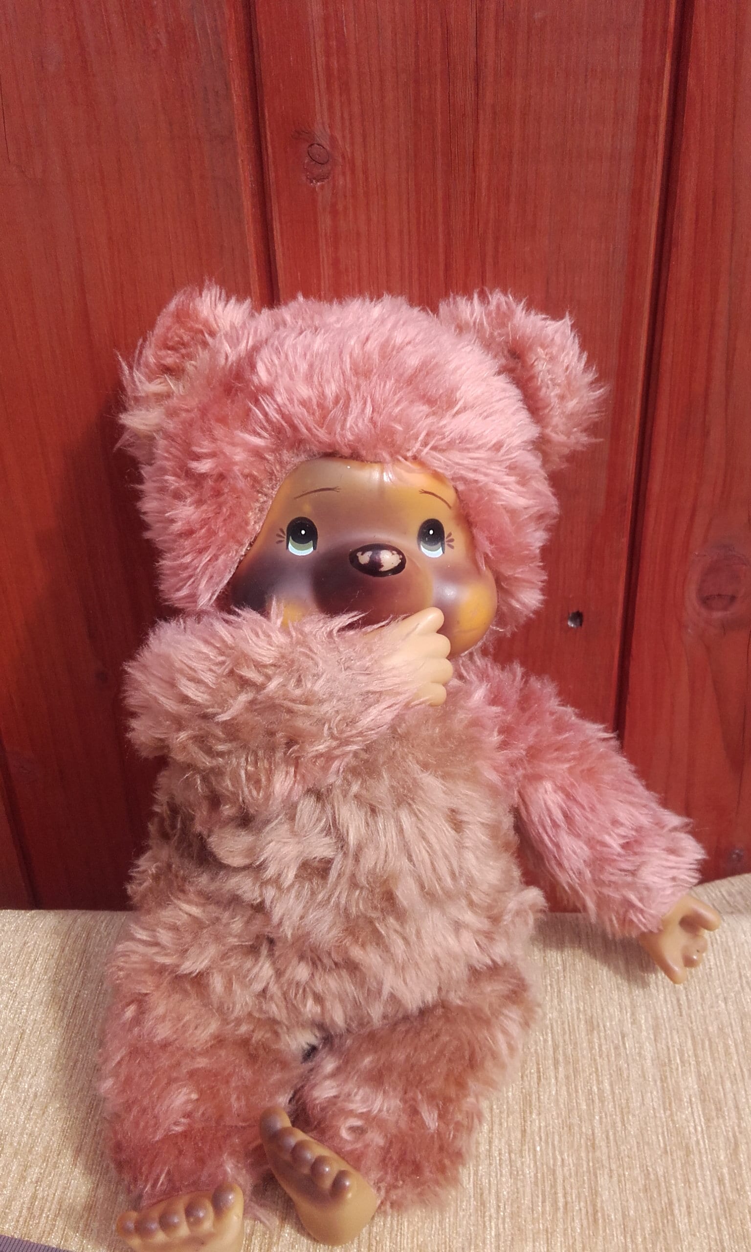 Pink Monchichi Monchhichi Teddy Bear Monkey Super Cute Soft - Etsy UK
