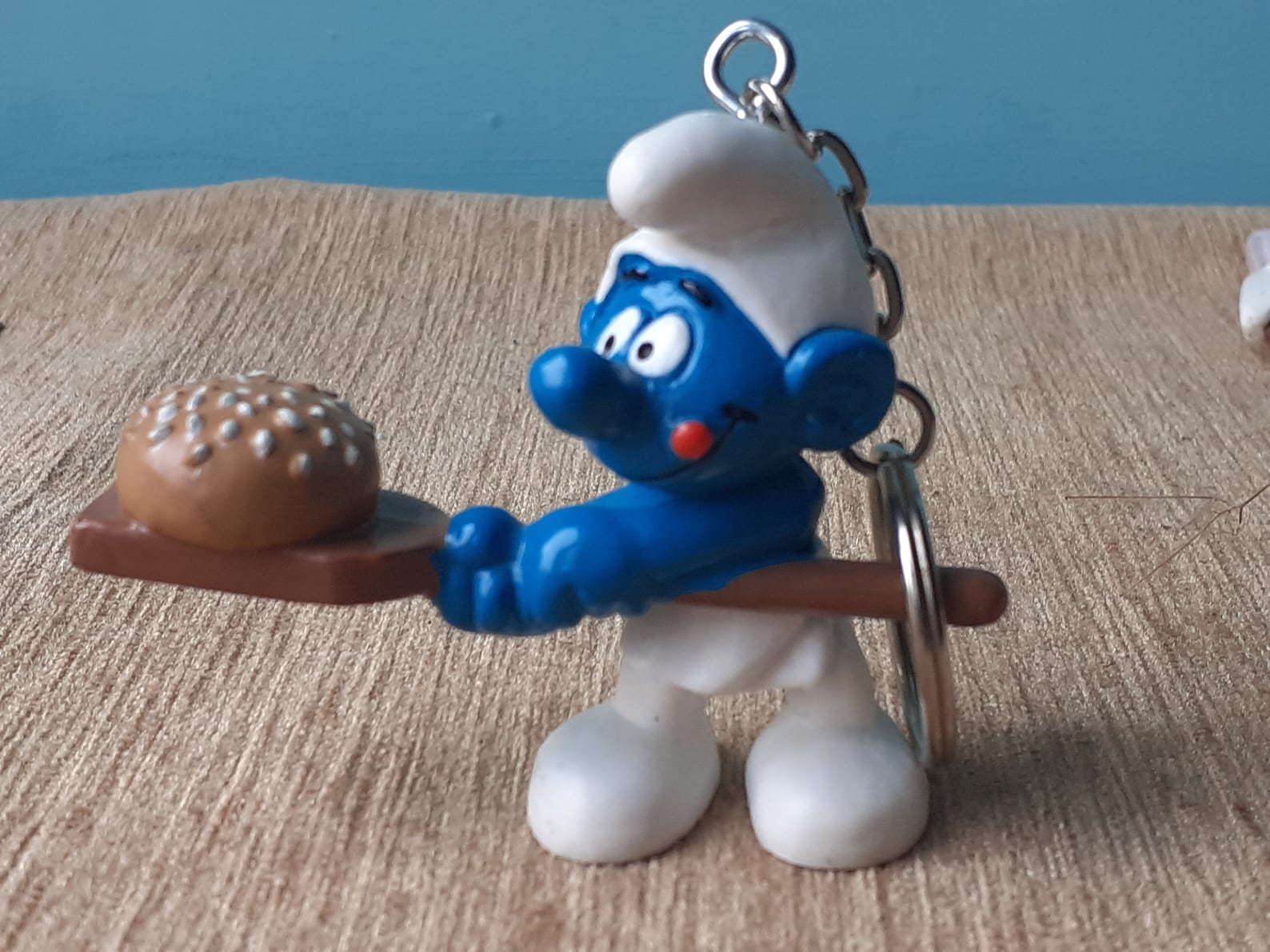 Burger Chef Smurf Keyring Key Chain Fob Ring Original - Etsy