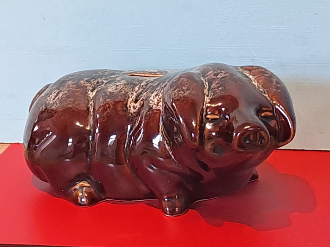 Gorgeous Pig Kernewek Studio Pottery Cornwall Piggy Bank Vintage Figure ...