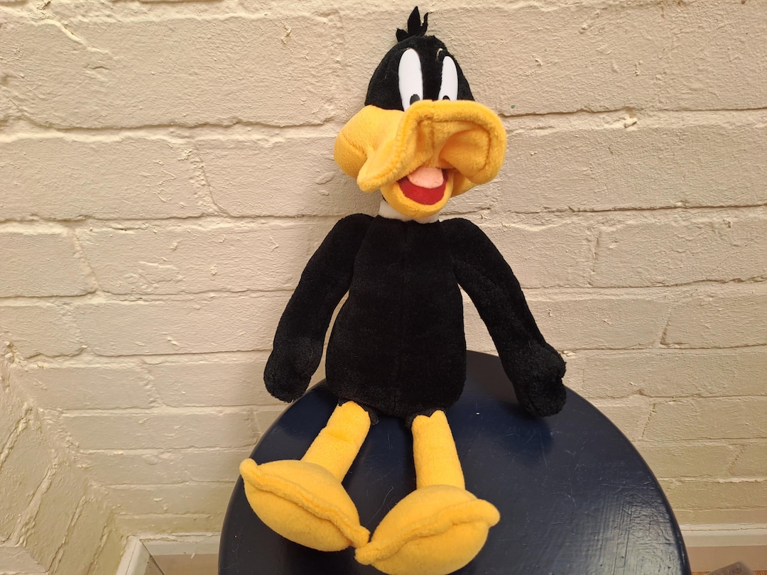 Large Vintage Daffy Duck Official Looney Tunes Teddy Bear Rare Soft ...