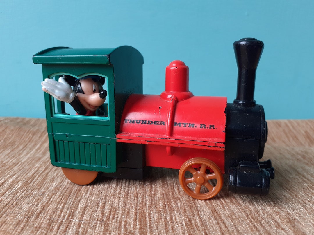 Thunder Mountain Rail Road Train Mickey Mouse Pull Back and Release ...