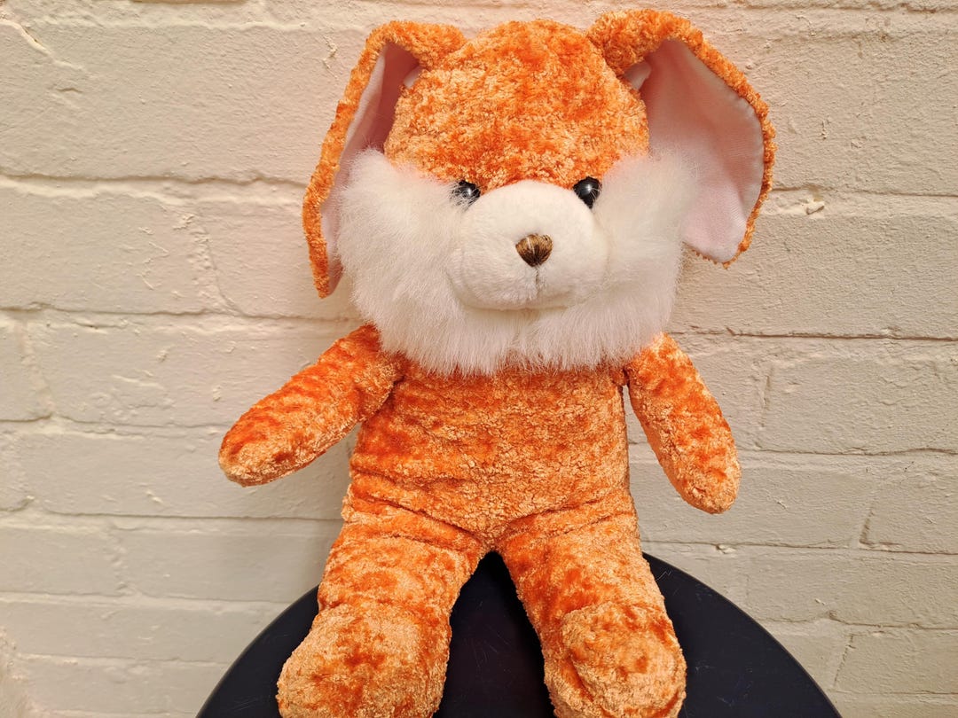 1980s PMS Prize Orange Bunny Rabbit Vintage Stuffed Plush Collectors ...