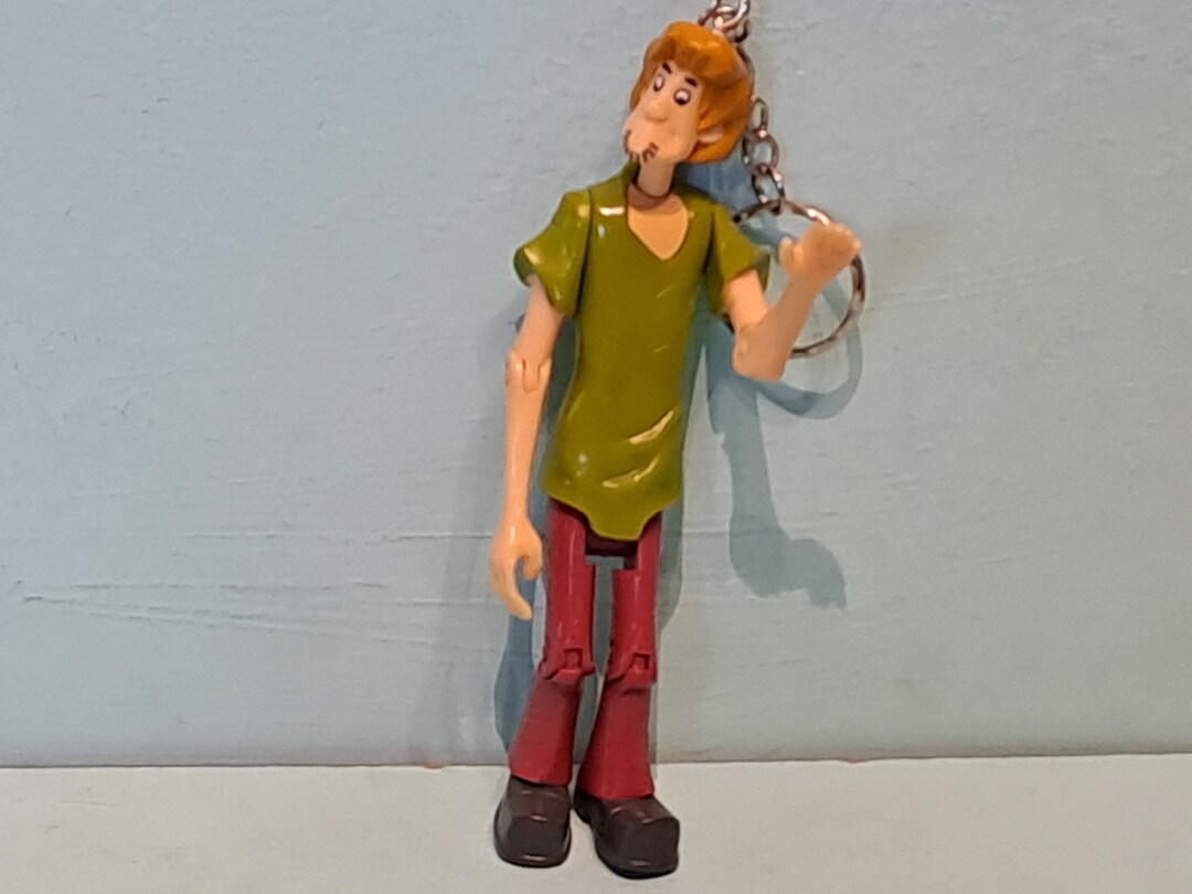 Large Articulated Shaggy of Scooby Doo Zipper Charm Keyring, Key, Chain ...