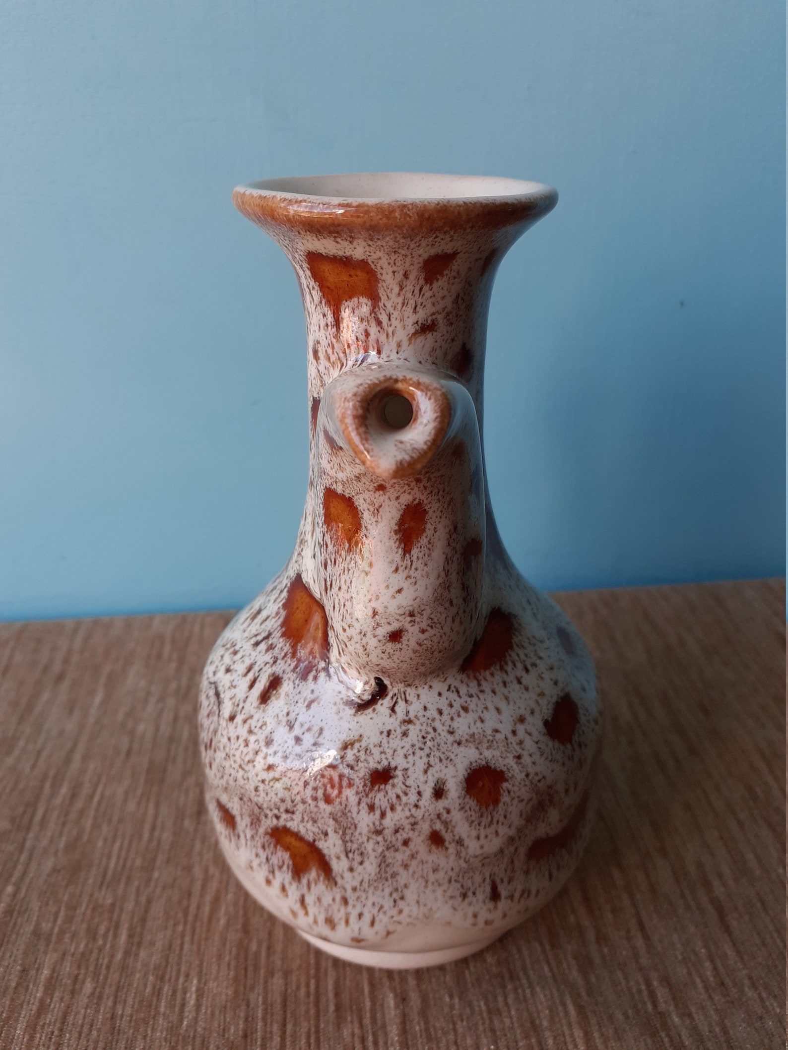 Foster's Pottery Honeycomb Jug Vase Pitcher Vintage From | Etsy