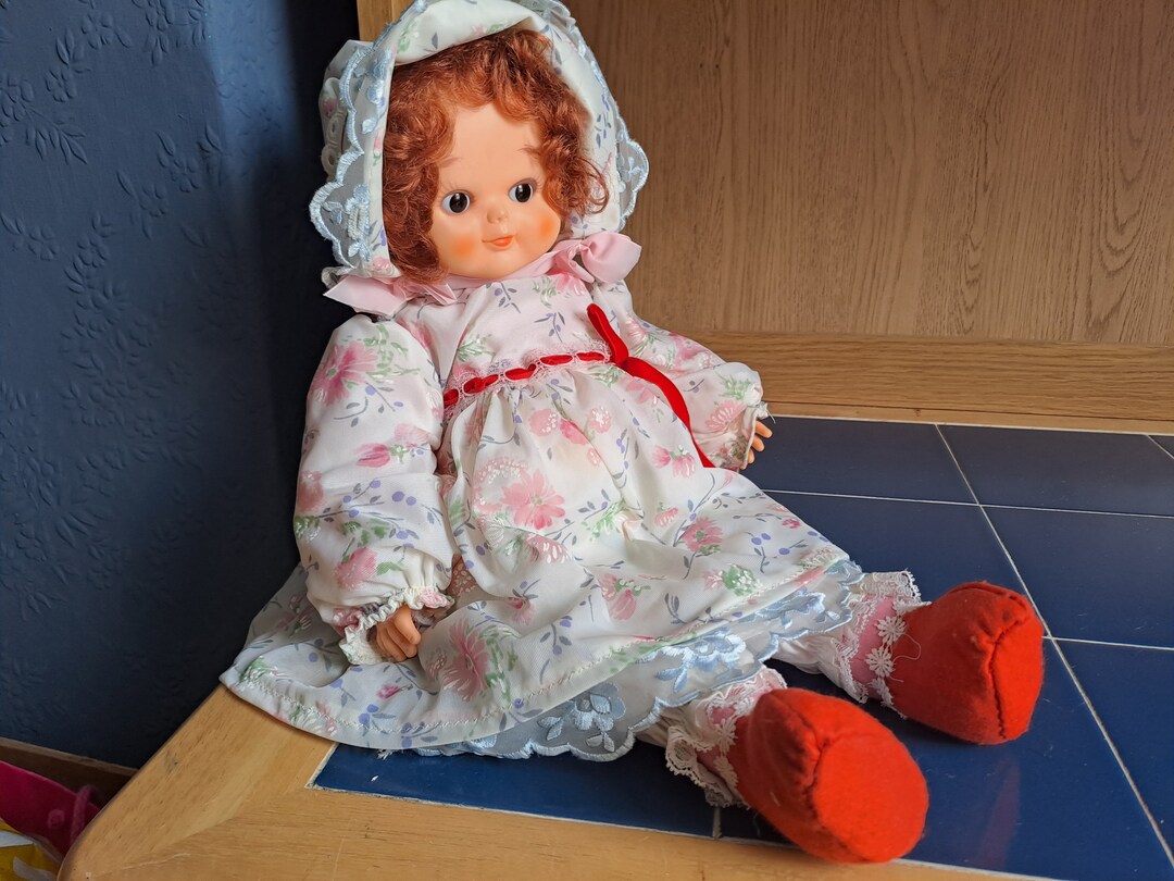 Reserved for Diane ... Large Vintage Handmade Ragdoll Doll Plastic Face ...