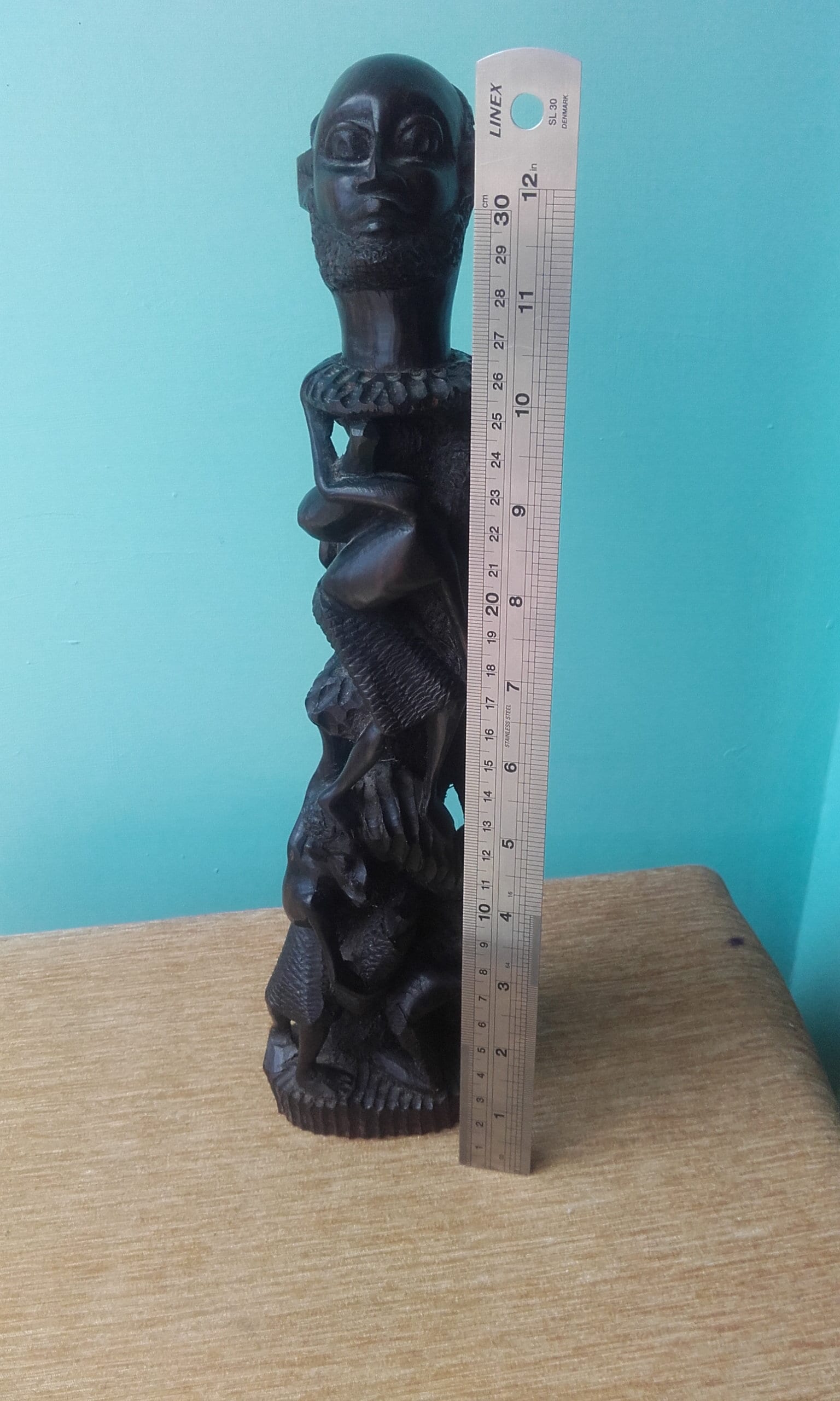 Huge Family Tree of Life. Vintage African Makonde Ebony Wood Carved ...