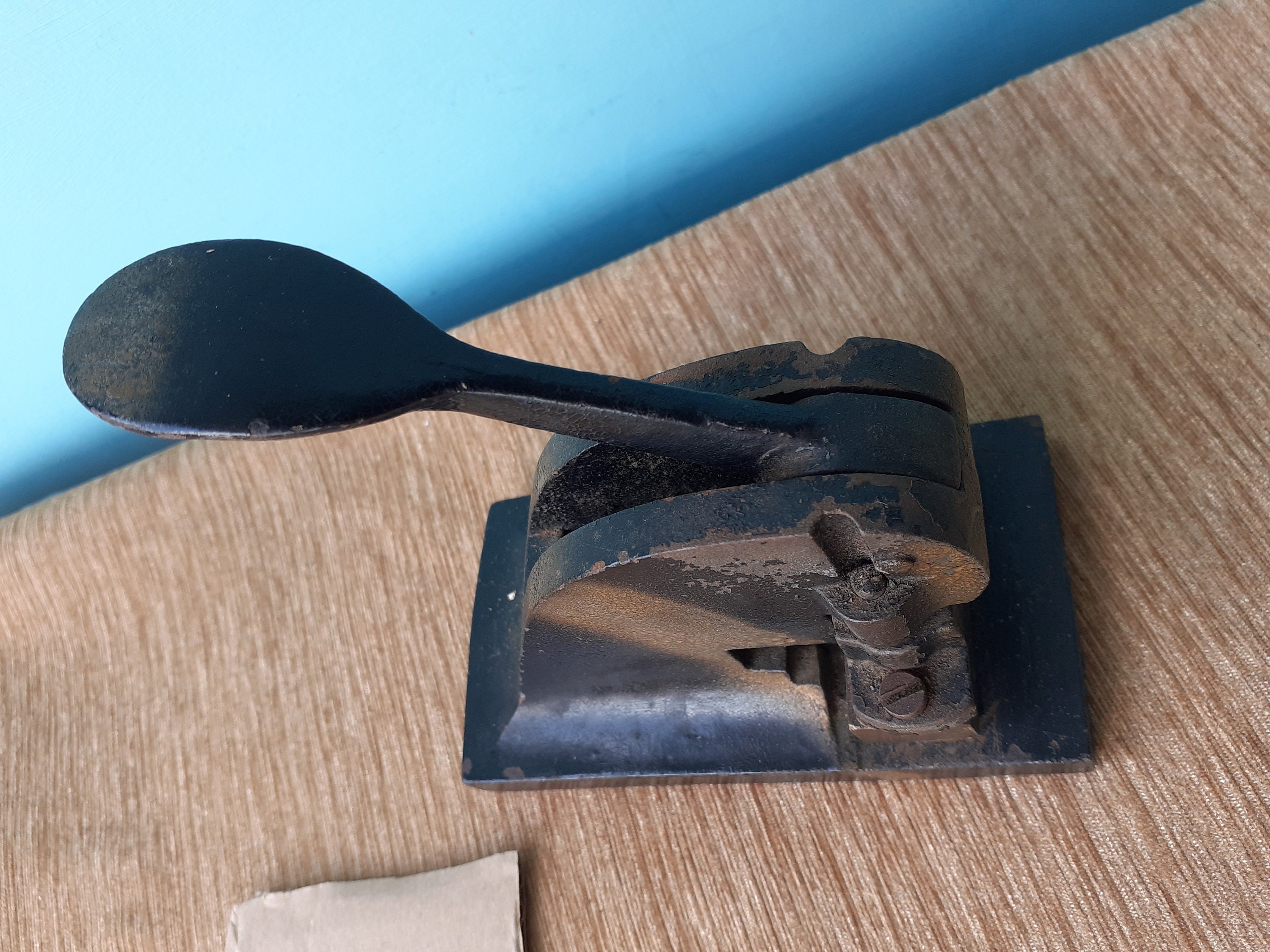 Antique Cast Iron Stamp Paper Embossing Press - Battersea London is the ...