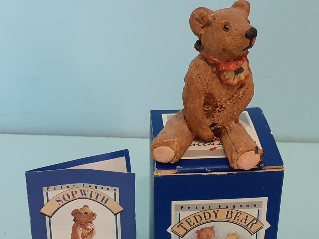 Sopwith Miniature Colour Box Teddy Bear Peter Fagan Figure, Figurine ...