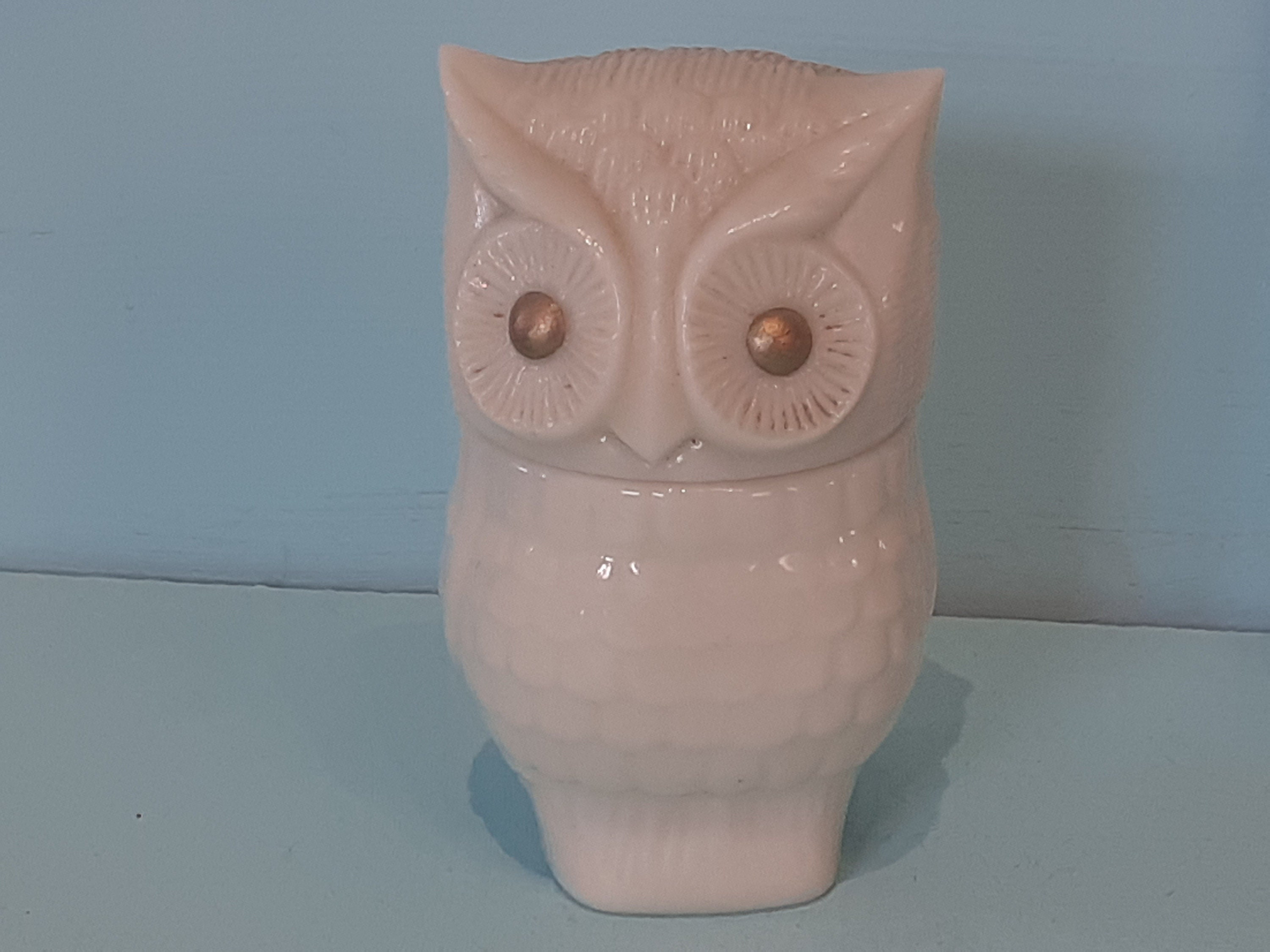 1970s Avon Owl Roses Roses Cream Sachet Milk Glass Empty Bottle / Pot ...