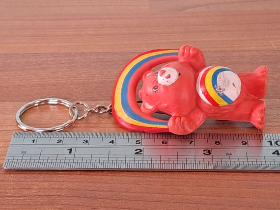 Kenner Cheer Rainbow Care Bear Keyring, Key, Chain, F… - Gem