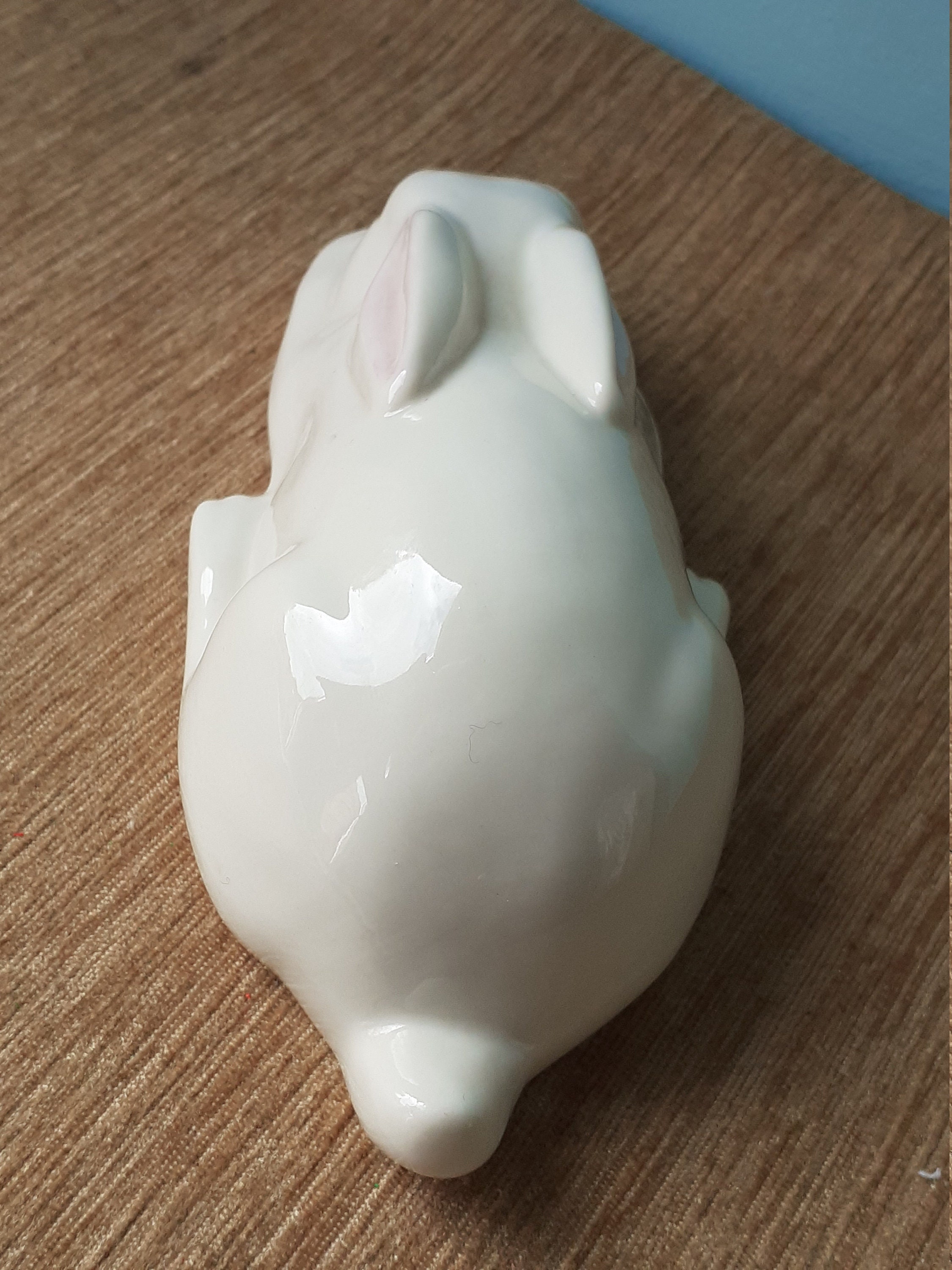 Belleek White Baby Rabbit - Irish Fine Porcelain Bunny Figure Figurine ...