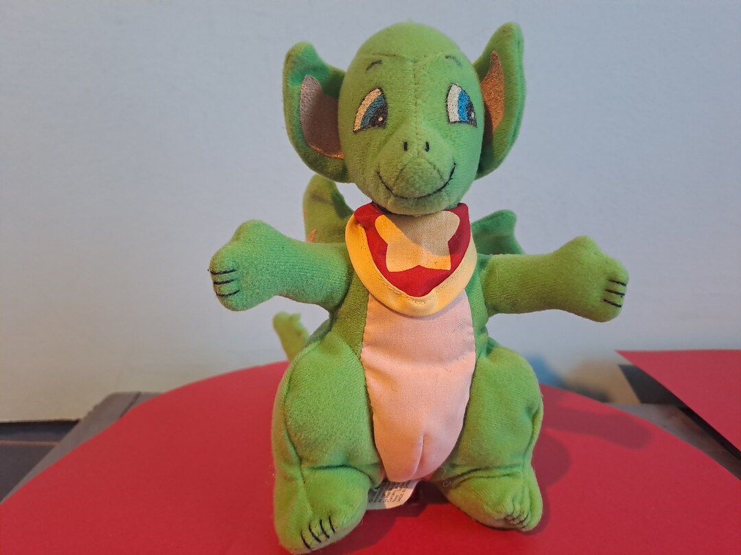 Vintage Pocket Dragons Adventures Filbert Beanie Plush Stuffed Toy 1998 ...