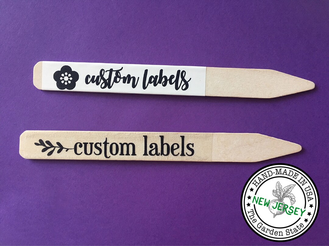 Custom Wooden Garden Labels for Your Garden, Wedding, Baby Shower ...