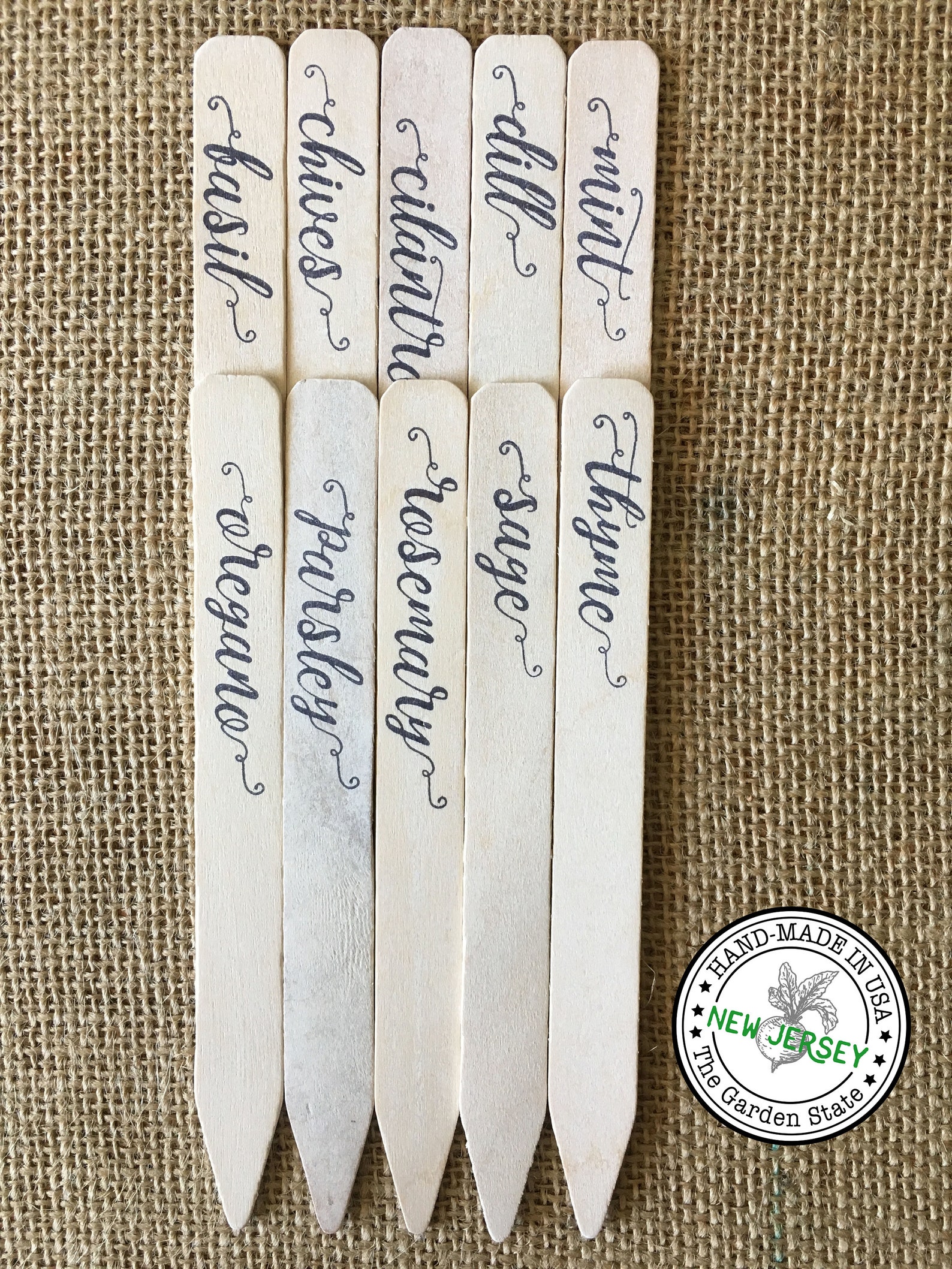 Gift for a Gardener: Herb Garden Markers / Plant Labels / Tags | Etsy