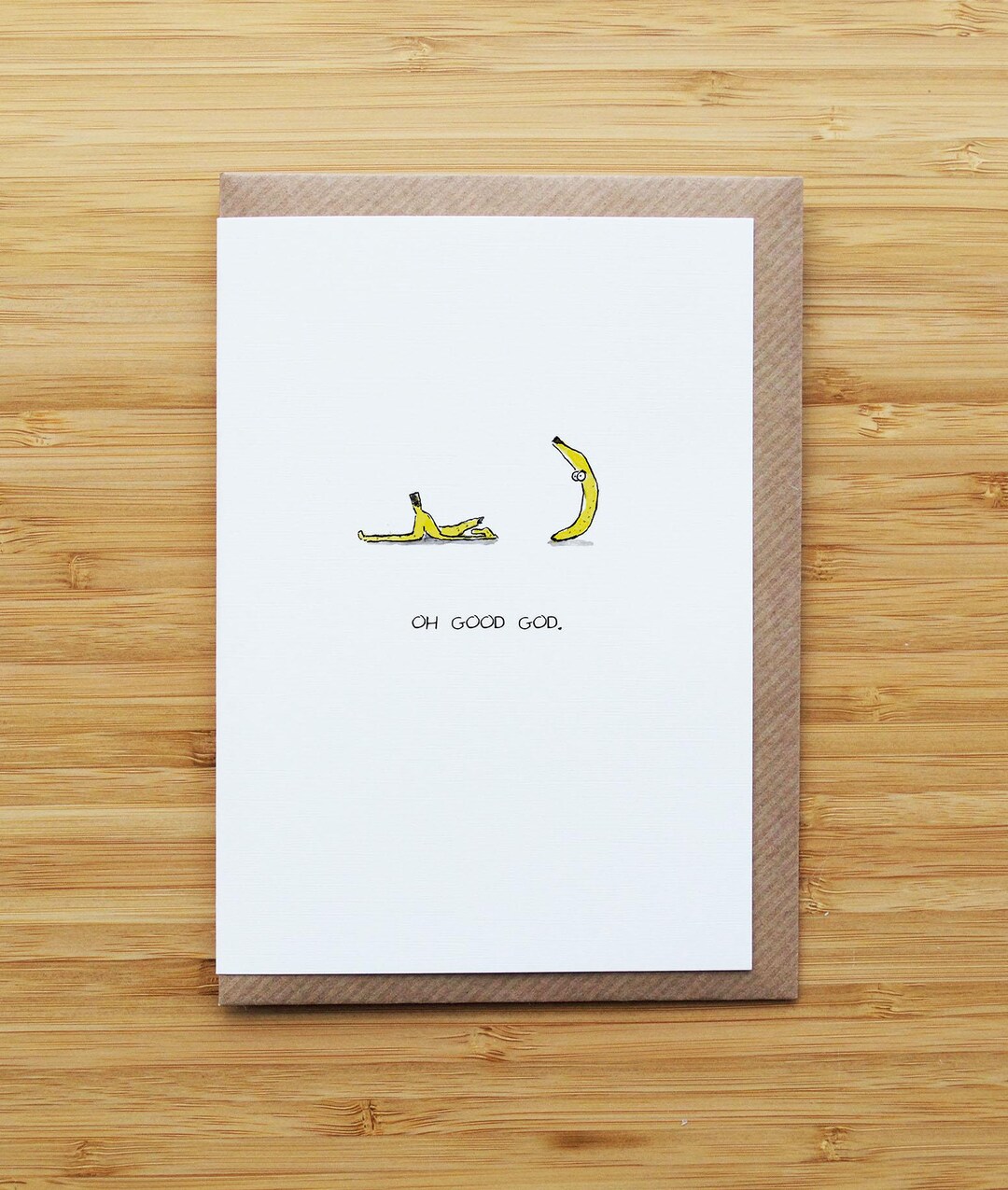 Banana Friends Card - Funny - Recycled Card - Etsy