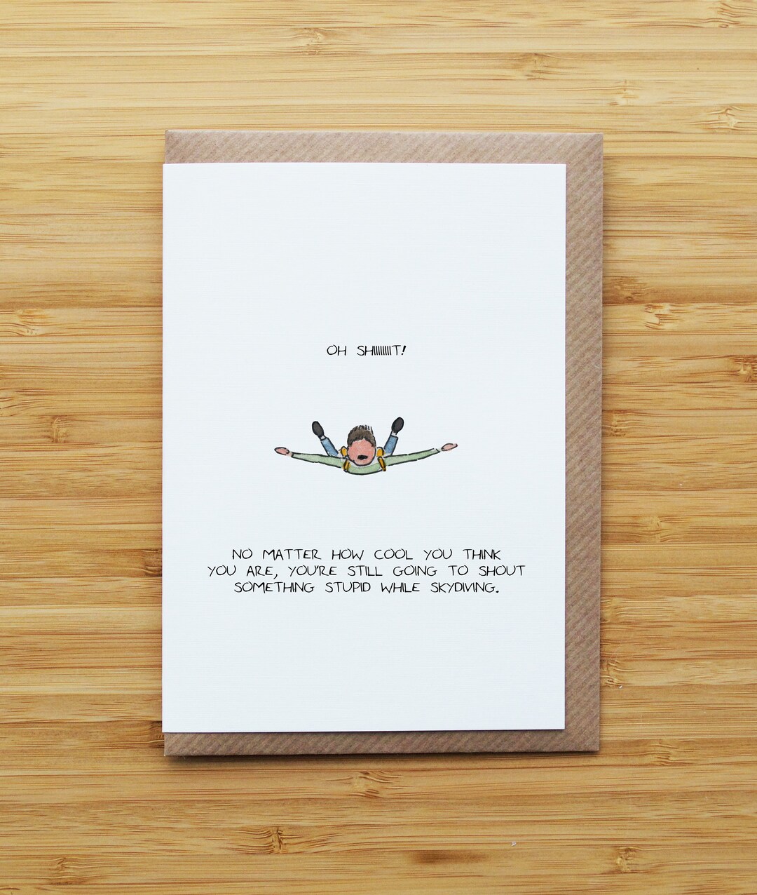 Skydiving Card - Etsy