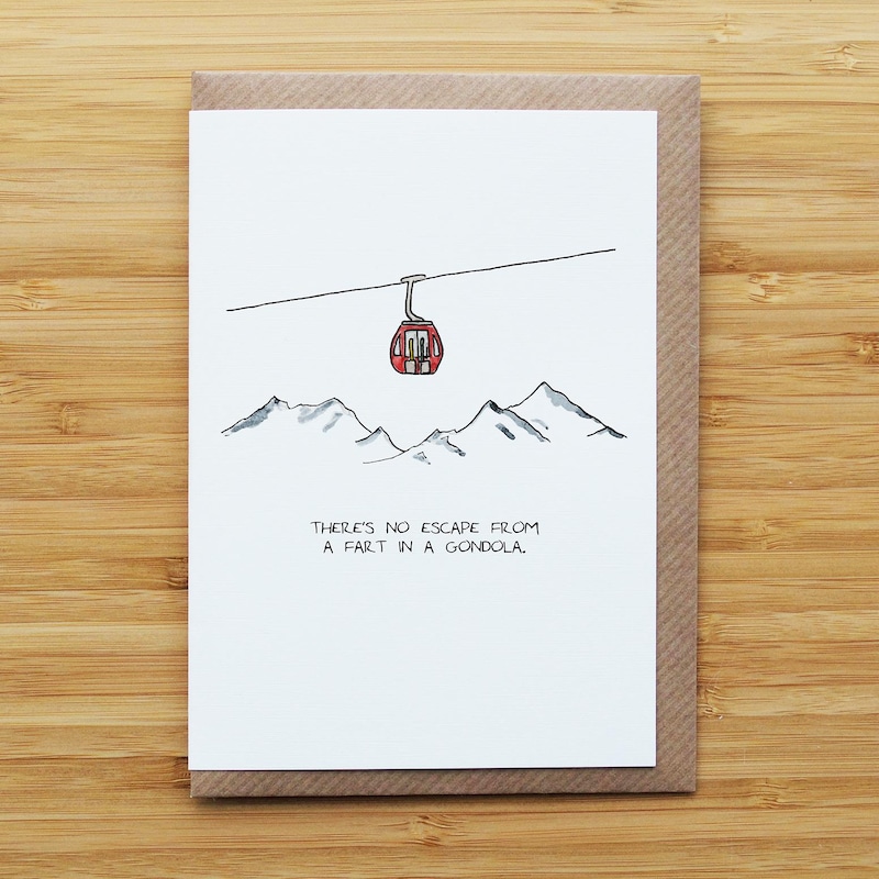 Ski Art Gondola - Etsy UK