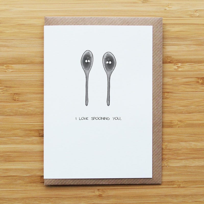 Spoon Thank You Card - Etsy