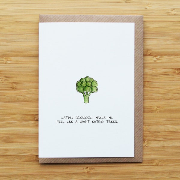 Broccoli Card - Etsy