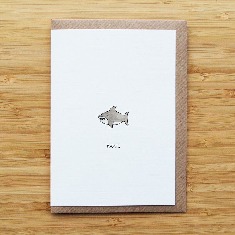 Shark Card - Etsy
