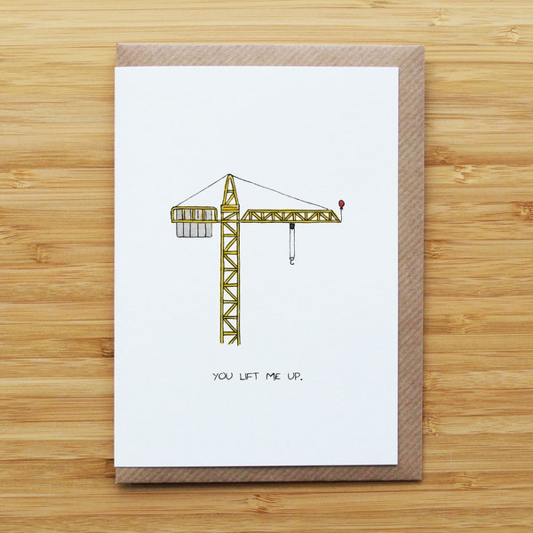 Crane Card - Etsy