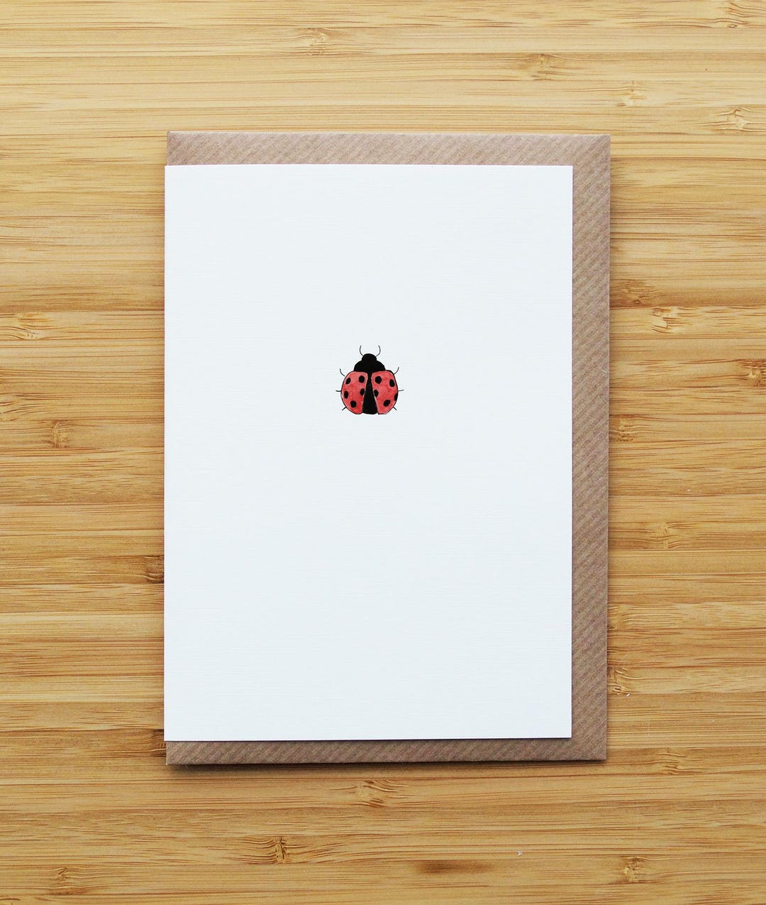 Ladybird Card - Cute - Simple - Recycled Card - Etsy