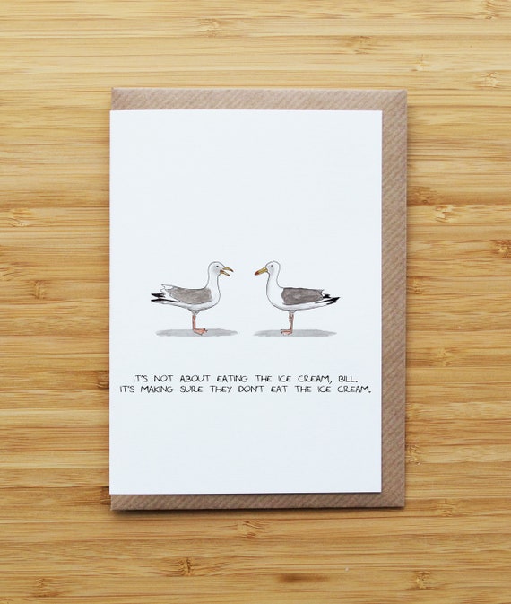 Seagull Team Talk Card or Print | Etsy UK