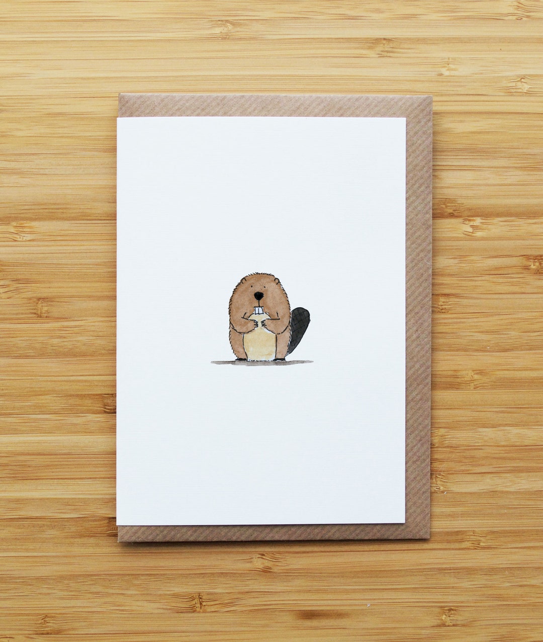 Beaver Card or Print - Etsy