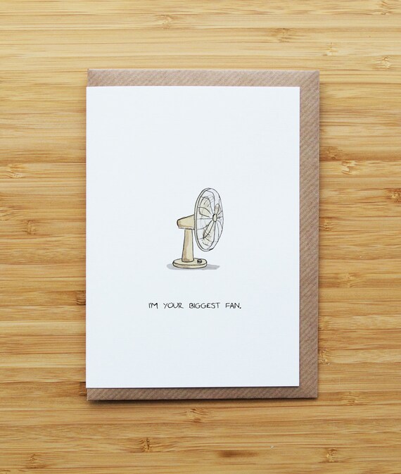 Biggest Fan Card or Print - Etsy