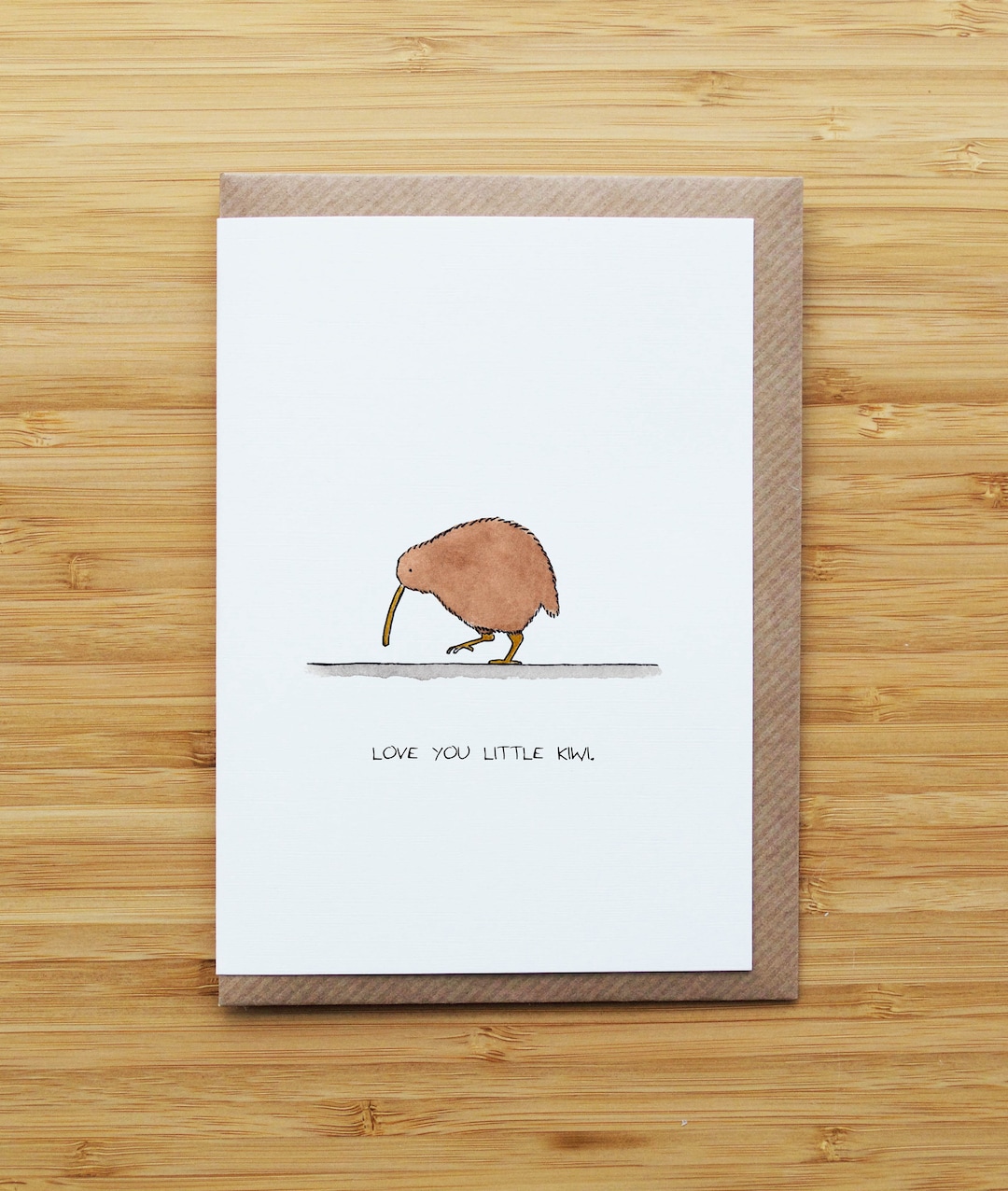 Kiwi Card or Print - Etsy New Zealand