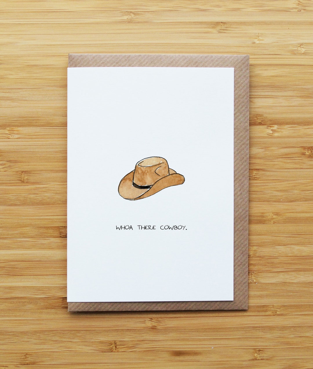 Cowboy Hat Card - Etsy