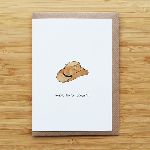 Funny Cowboy Birthday Card - Etsy