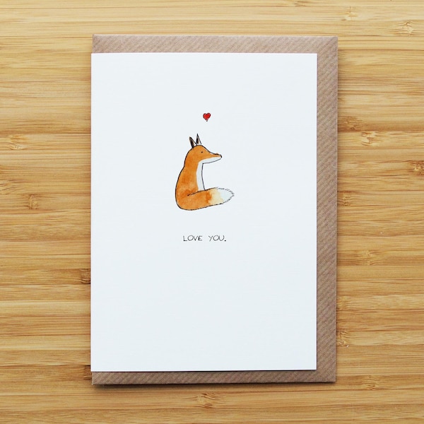 Fox Card - Etsy UK