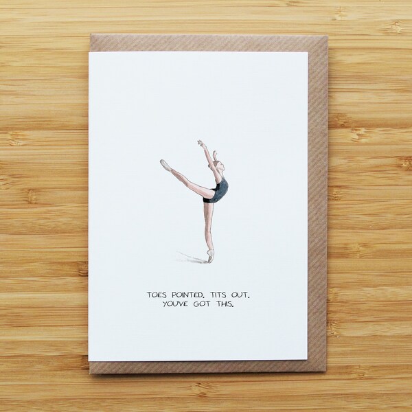 Ballet Greeting Card - Etsy