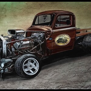 Custom Car Portrait Custom Car Artwork car Portrait Custom Christmas ...