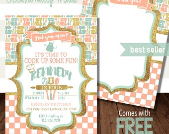 Cooking class invite | Etsy