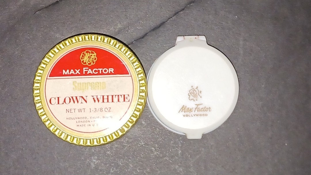 Vintage Max Factor Red Rouge #3 and Max Factor Supreme White Clown Make ...