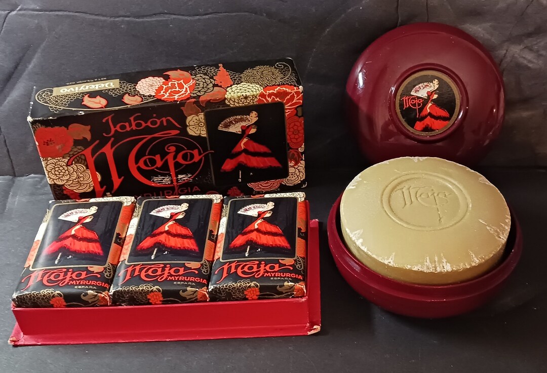 Maja Vintage Soaps, From Bacelona Spain. A Three 4/5oz Piece Set in ...