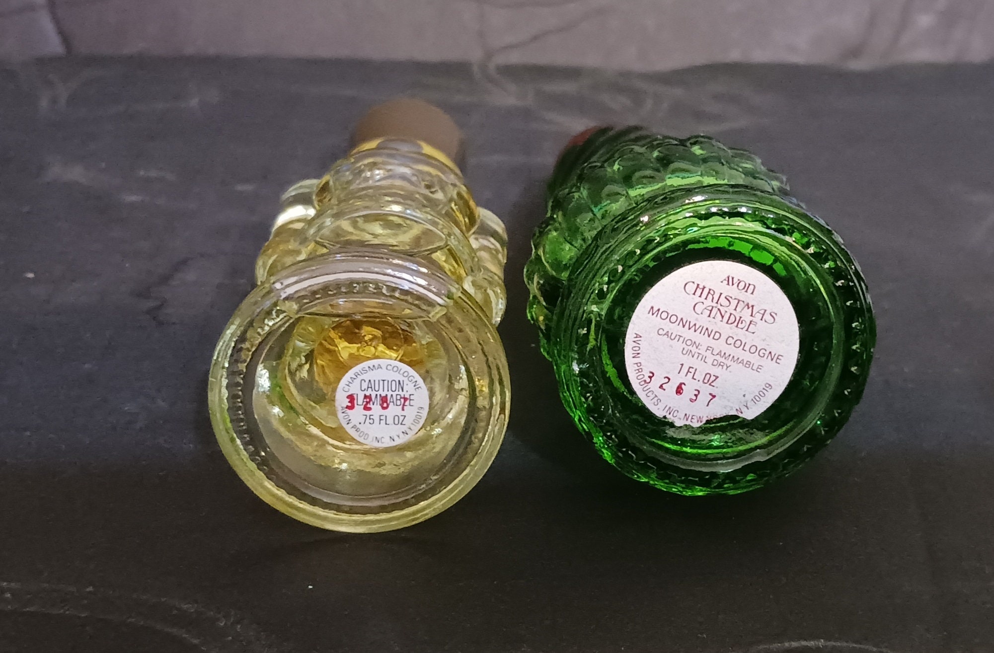 Vintage Avon Perfumes. Four Different Bottles. Christmas Candle ...