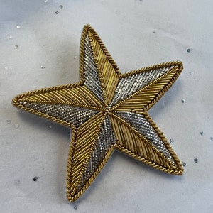 Embroidered Brooch. French Bullion Patch. Embellishment. Bullion Patch ...