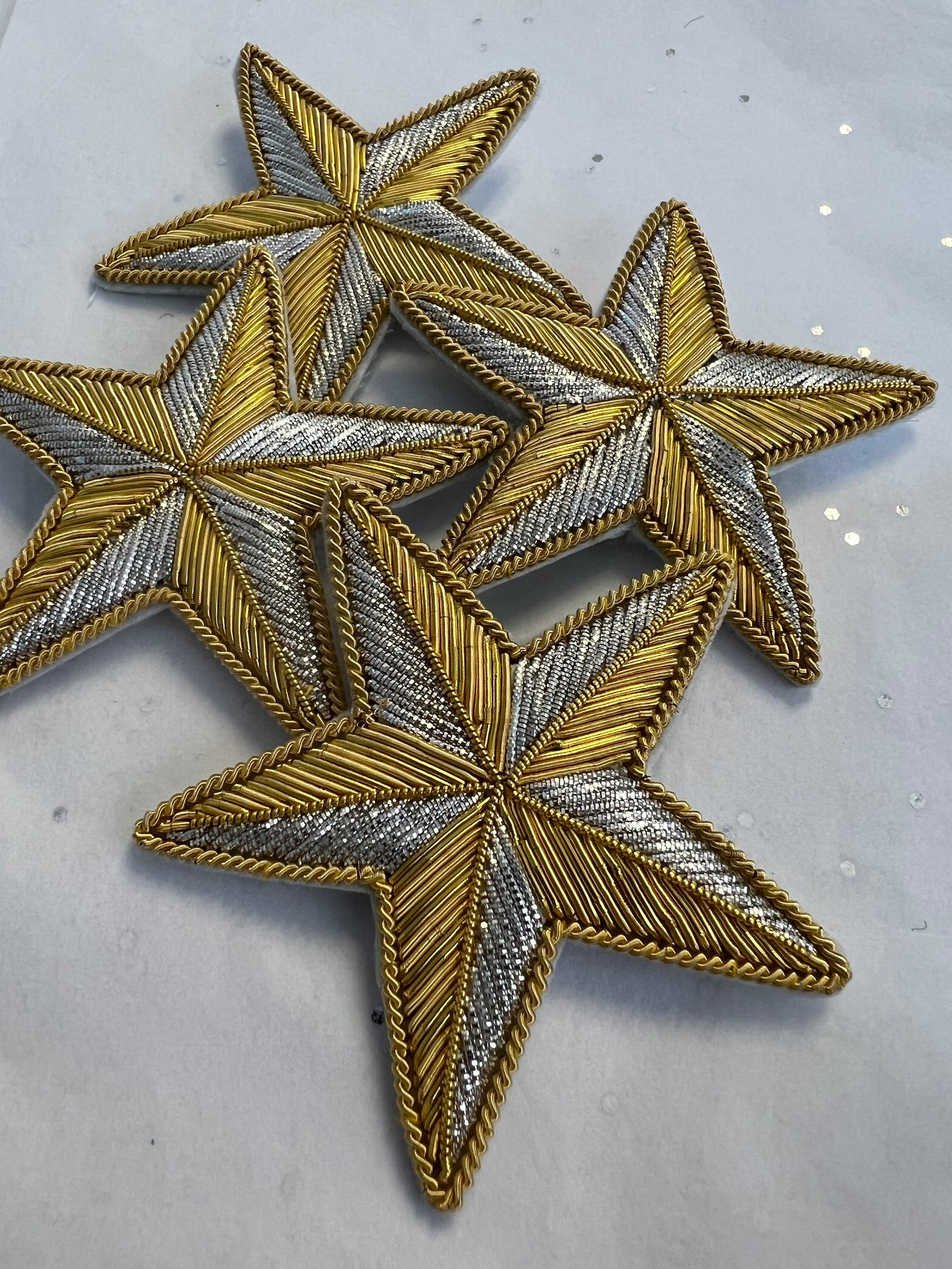 Embroidered Brooch. French Bullion Patch. Embellishment. Bullion Patch ...