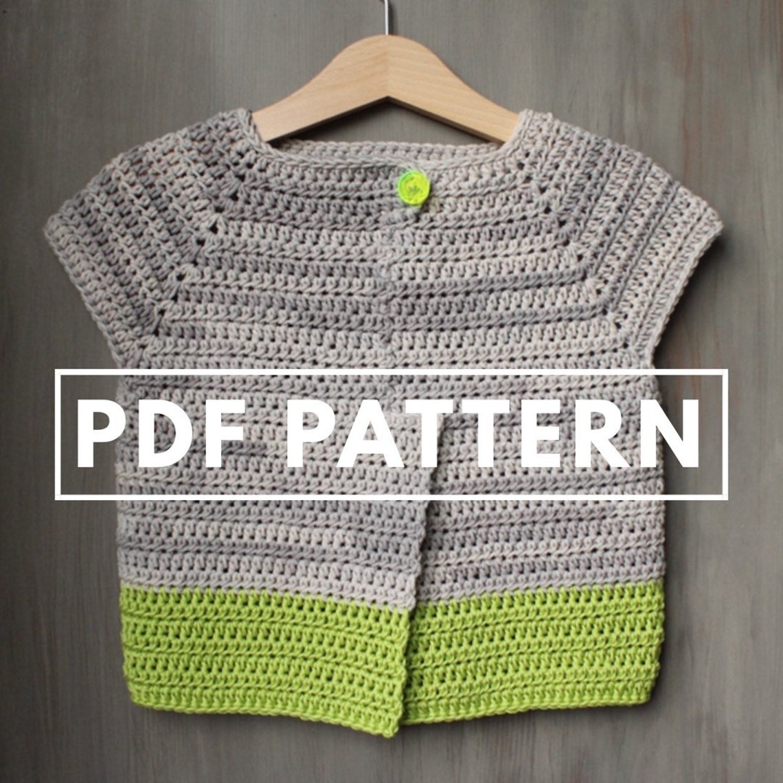 Split Back Top Crochet Pattern Modern Crochet Pattern - Etsy