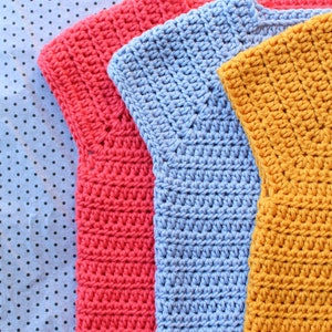 Split Back Top Crochet Pattern - Modern Crochet Pattern - Children's ...