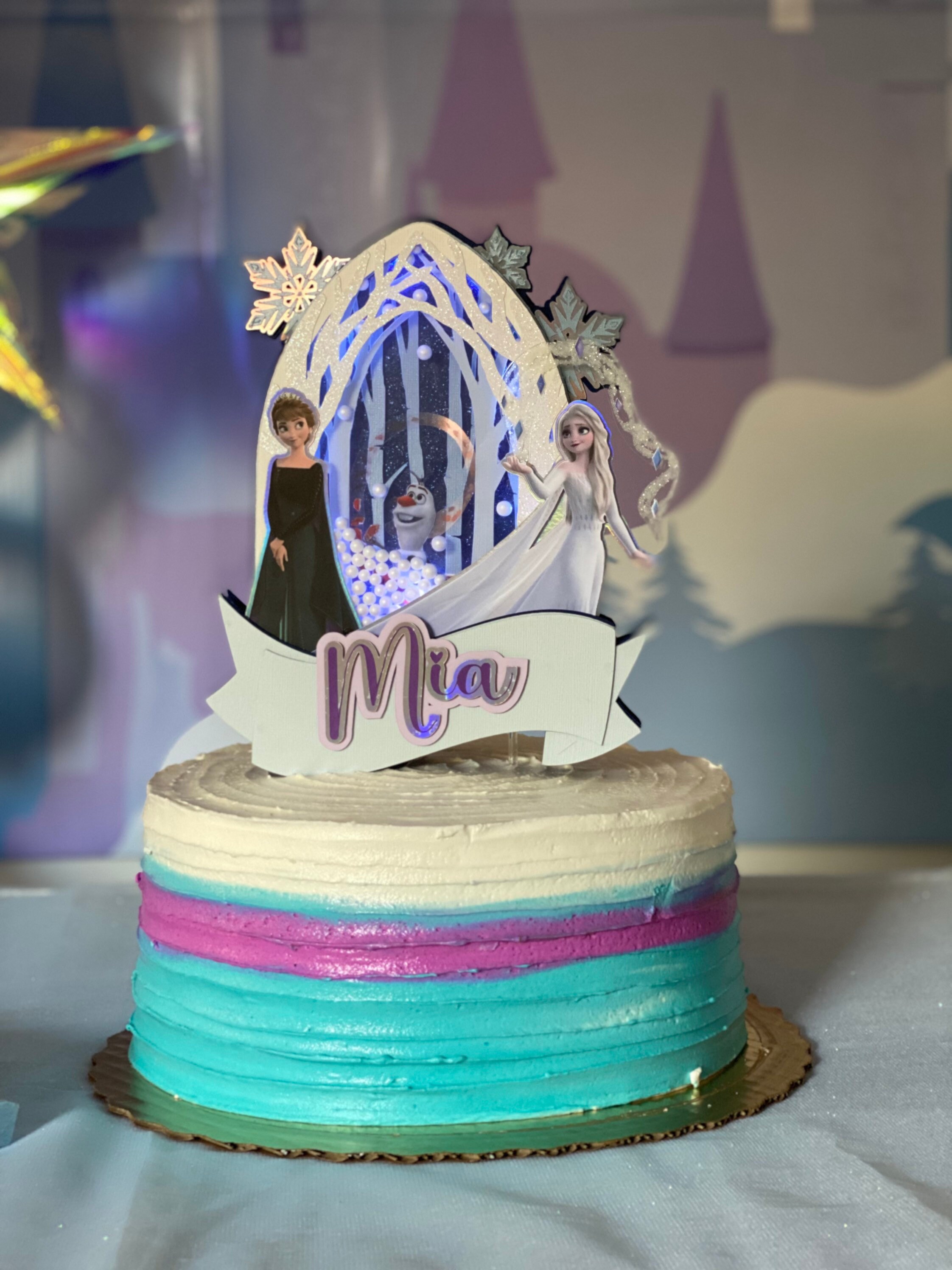 Frozen Frozen 2 Enchanted Forest Olaf Elsa Anna Cake - Etsy